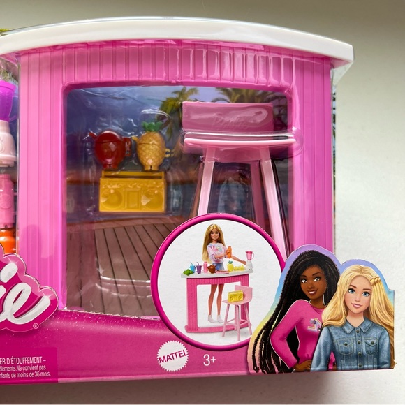 Barbie | Toys | Barbie Smoothie Bar Toy Set Barbie Furniture ...